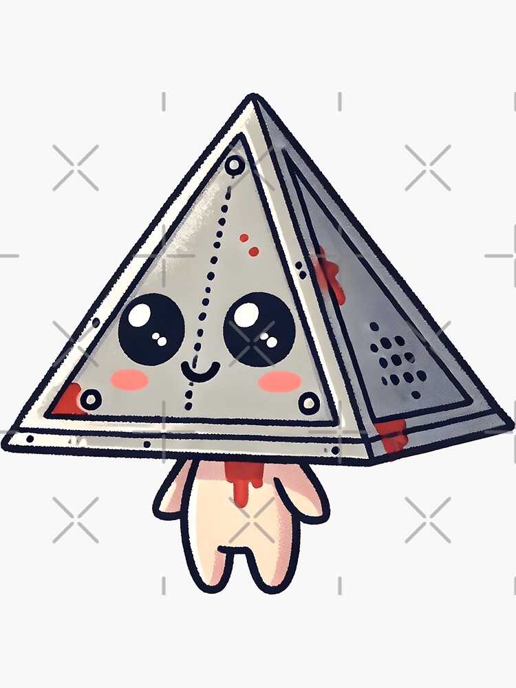 "Executioner But Cute" Sticker for Sale by asilentcowbell | Redbubble
