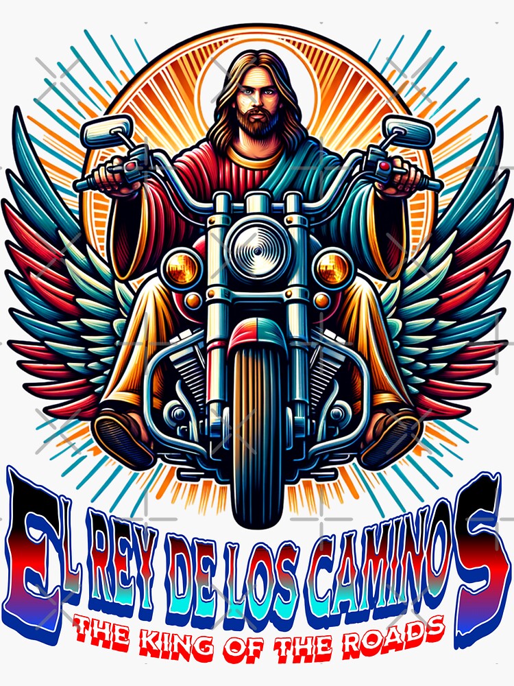 "JESUS, THE KING OF THE ROADS (JESUS ON HARLEY STYLE MOTORCYCLE) JESUS ...