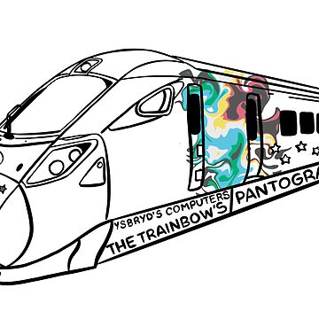 "The Trainbow's Pantograph (Disability Pride flag)" Sticker for Sale by ...