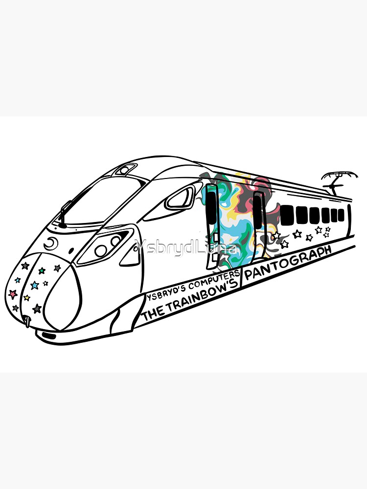 "The Trainbow's Pantograph (Disability Pride flag)" Sticker for Sale by ...