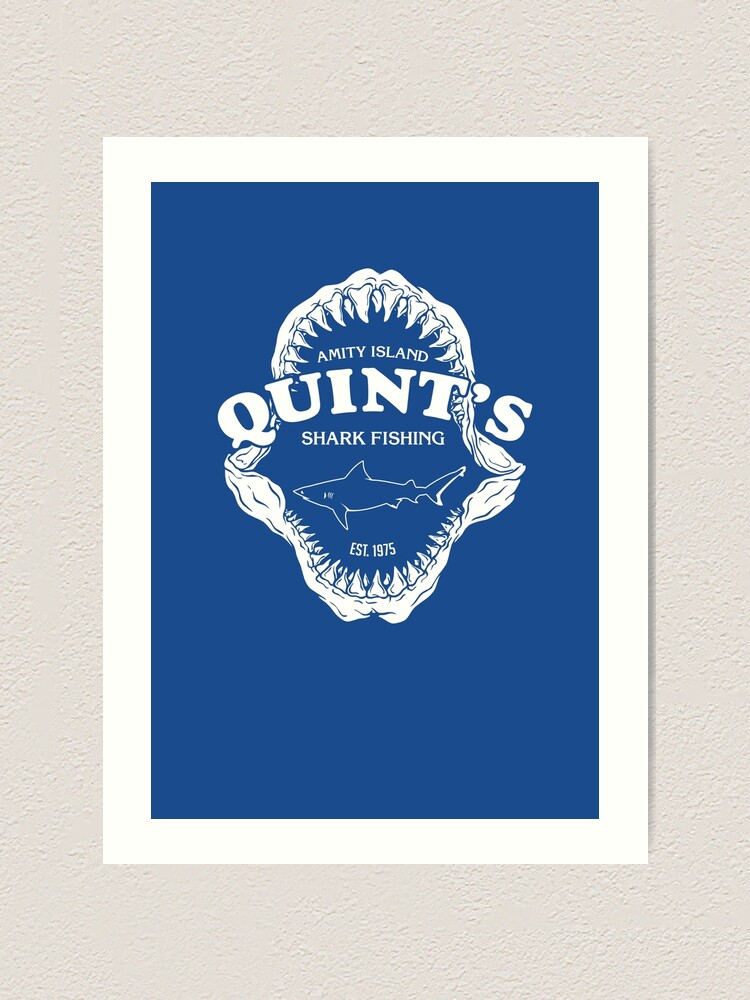 "Quints Shark Fishing - Jaws" Art Print by graphixzone101 | Redbubble