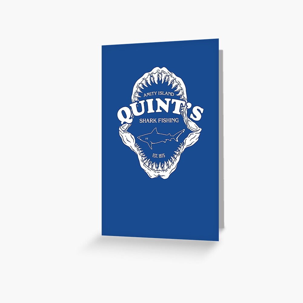 "Quints Shark Fishing - Jaws" Greeting Card by graphixzone101 | Redbubble