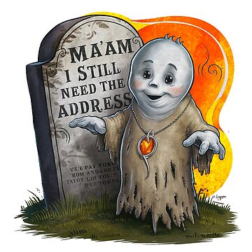 "Dispatcher Ghost “MA'AM i still need the Address pls”" Sticker for ...