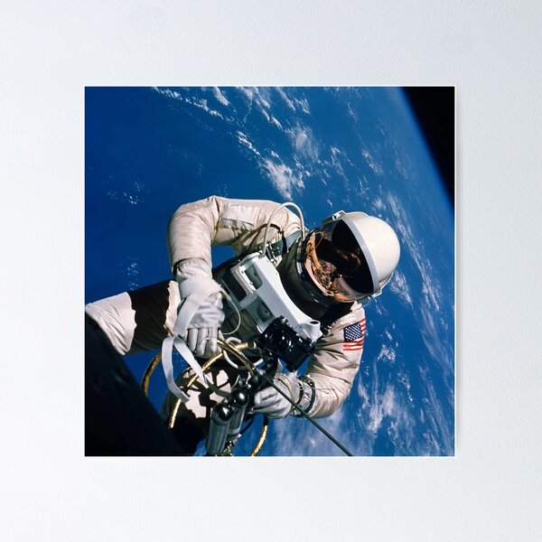 "Historic First American Spacewalk - NASA Astronaut Ed White" Poster ...