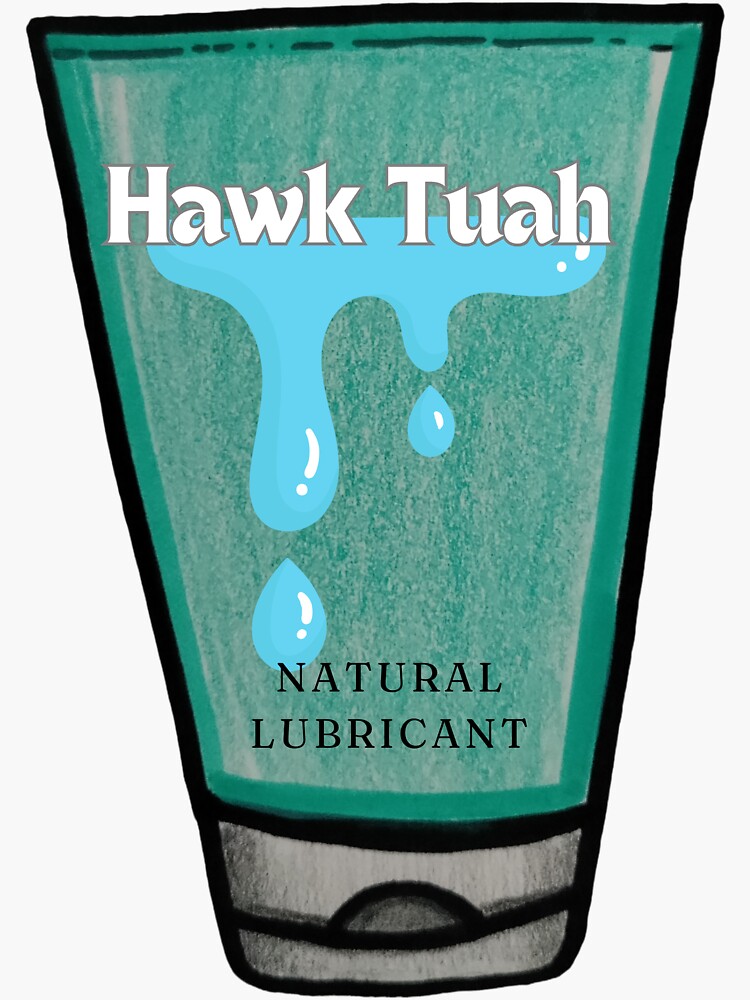 "Hawk Tuah" Sticker for Sale by TheRealQE | Redbubble