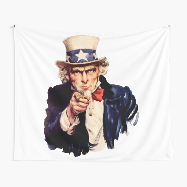 "Uncle Sam Pointing Finger Vector" Tapestry for Sale by taiche | Redbubble