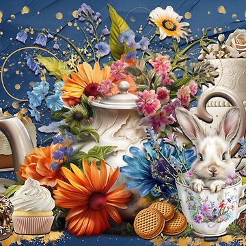 "Bunny Tea Party" Poster for Sale by WendyBennett | Redbubble