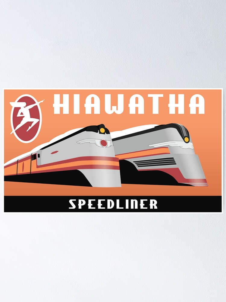 "Hiawatha Speedliner Trains" Poster for Sale by AmtrakGuy365 | Redbubble