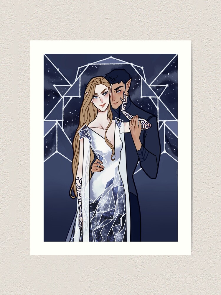 "Cosmic Couple" Art Print for Sale by monolime | Redbubble