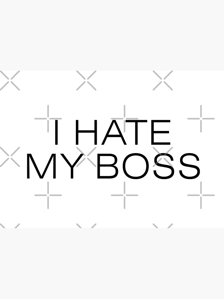 ""Desk Drama: I HATE MY BOSS - Humor for the Office Warrior"" Sticker ...