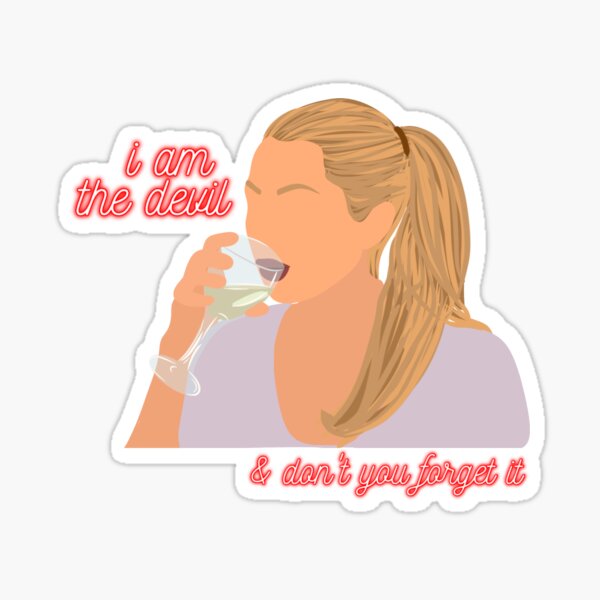 "I Am The Devil" Sticker for Sale by Bethany Phan | Redbubble