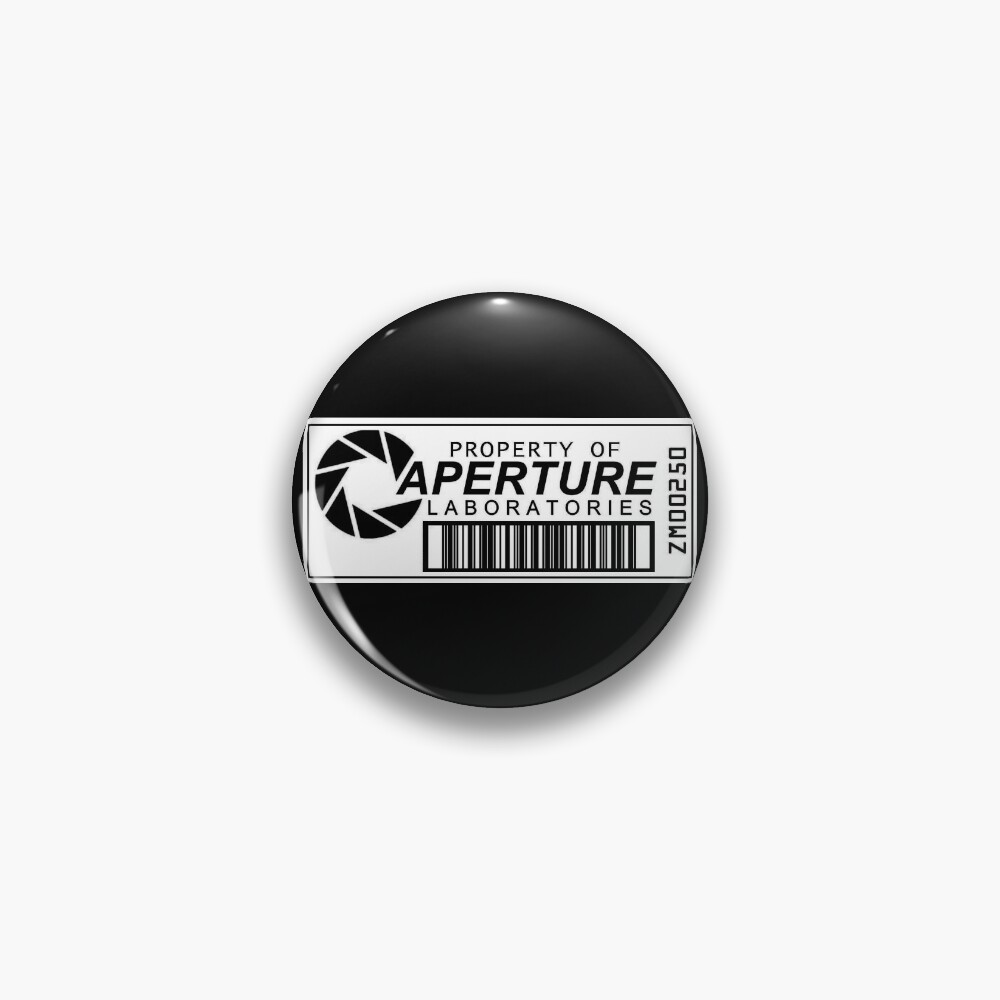 "Property of Aperture Laboratories Black" Sticker for Sale by ...
