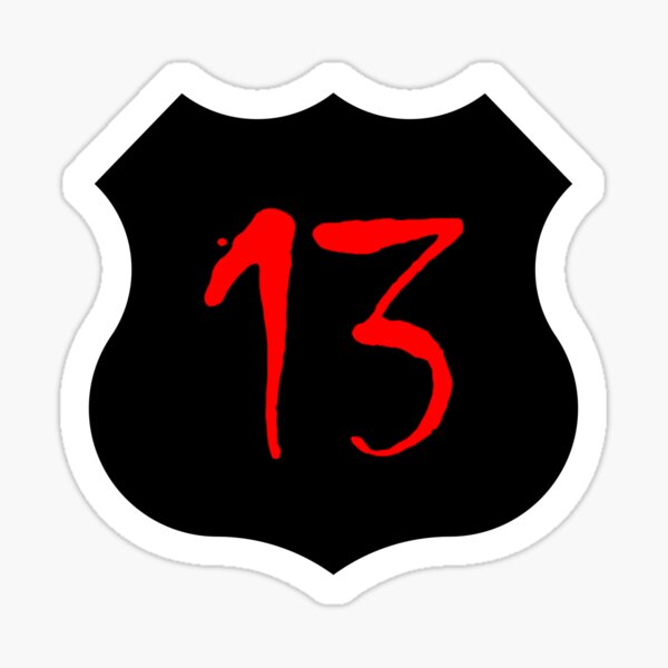 "Route 13 Highway Sign" Sticker for Sale by pauljamesfarr | Redbubble