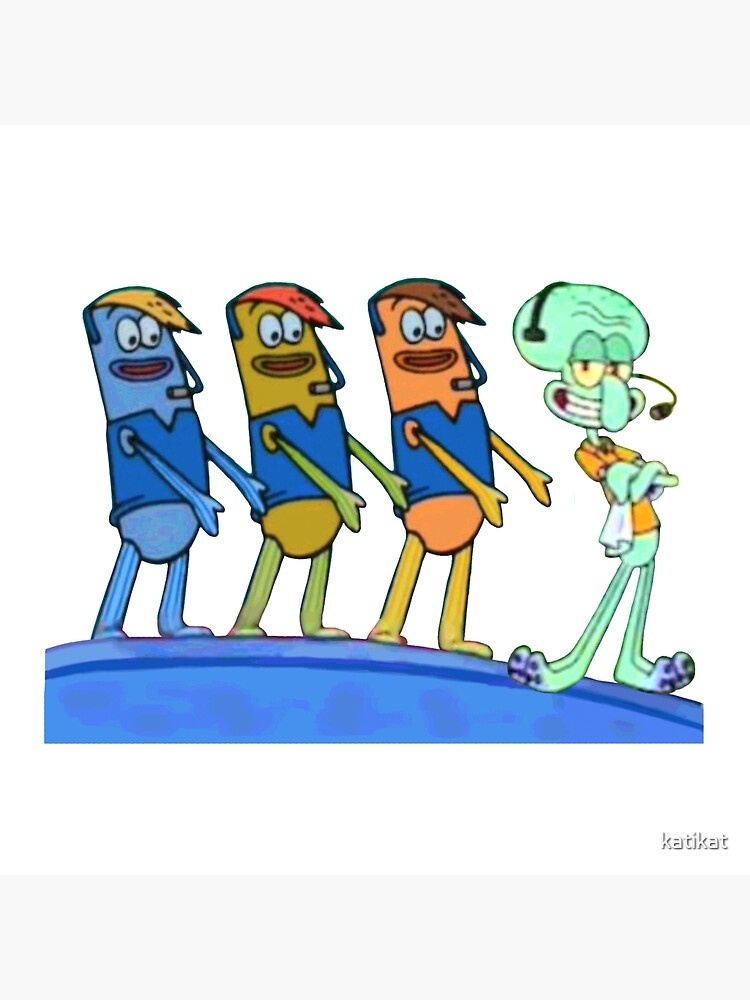 "Spongebob Boys Who Cry Squidward" Art Print by katikat | Redbubble