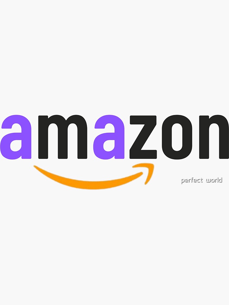 "amazon logo" Sticker for Sale by perfectworld1 | Redbubble