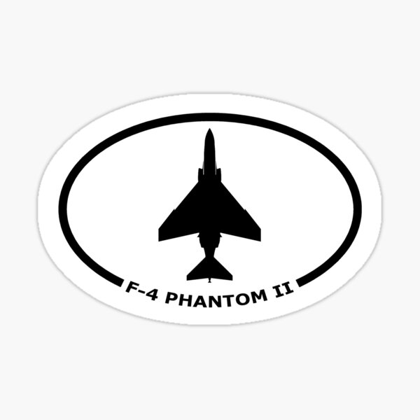 "F-4 Phantom II Jet Fighter Airplane " Sticker by webdango | Redbubble
