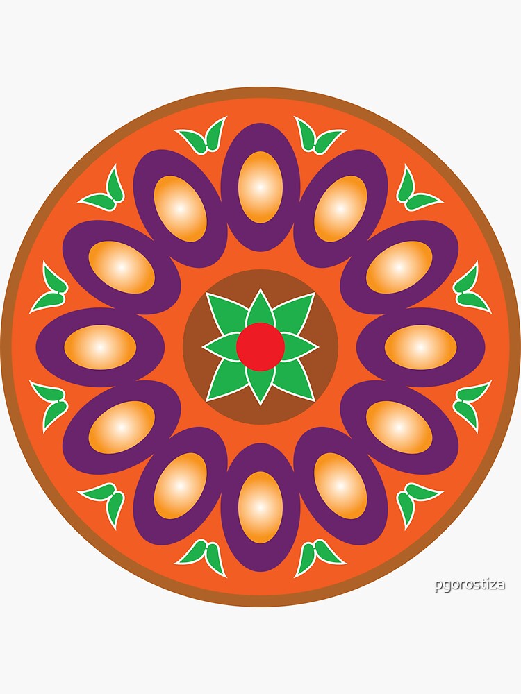 "Mandala, nature" Sticker by pgorostiza | Redbubble