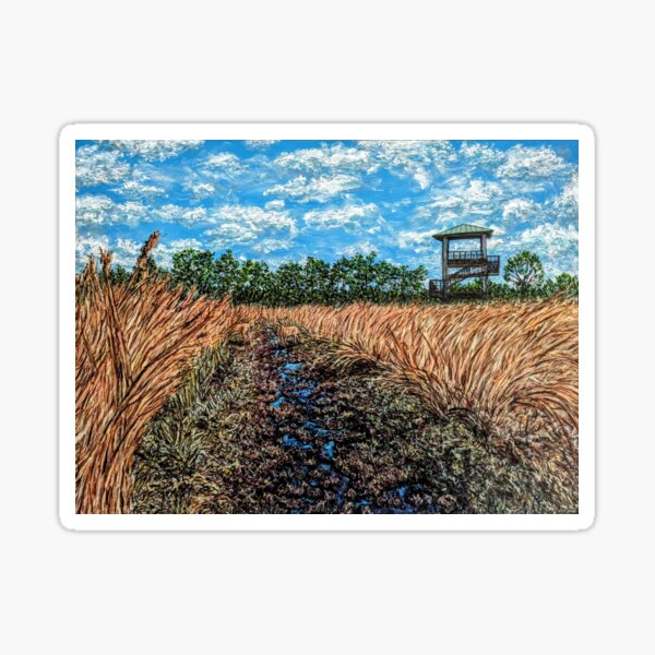 "Lox Slough Ocean to Lake Trail" Sticker for Sale by RobbiePotterArt ...