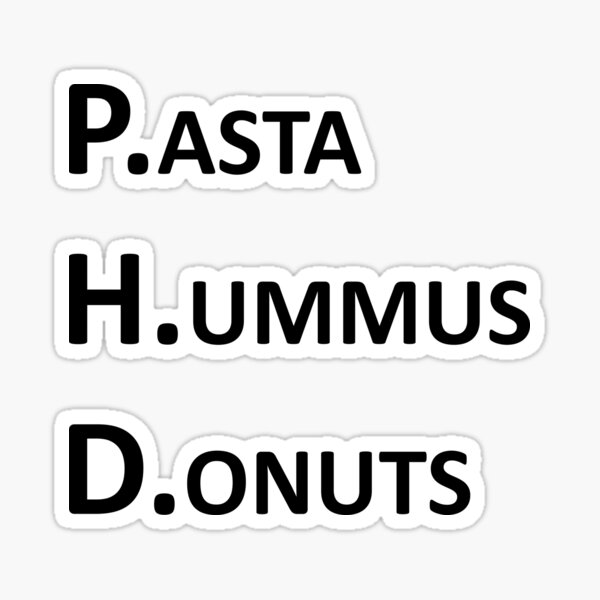 "What is a PhD? What does PhD mean?" Sticker for Sale by gre47 | Redbubble