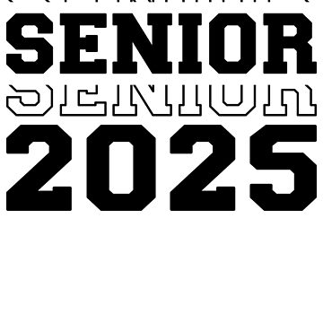 "Senior 2025" Sticker for Sale by ThreadBeat | Redbubble