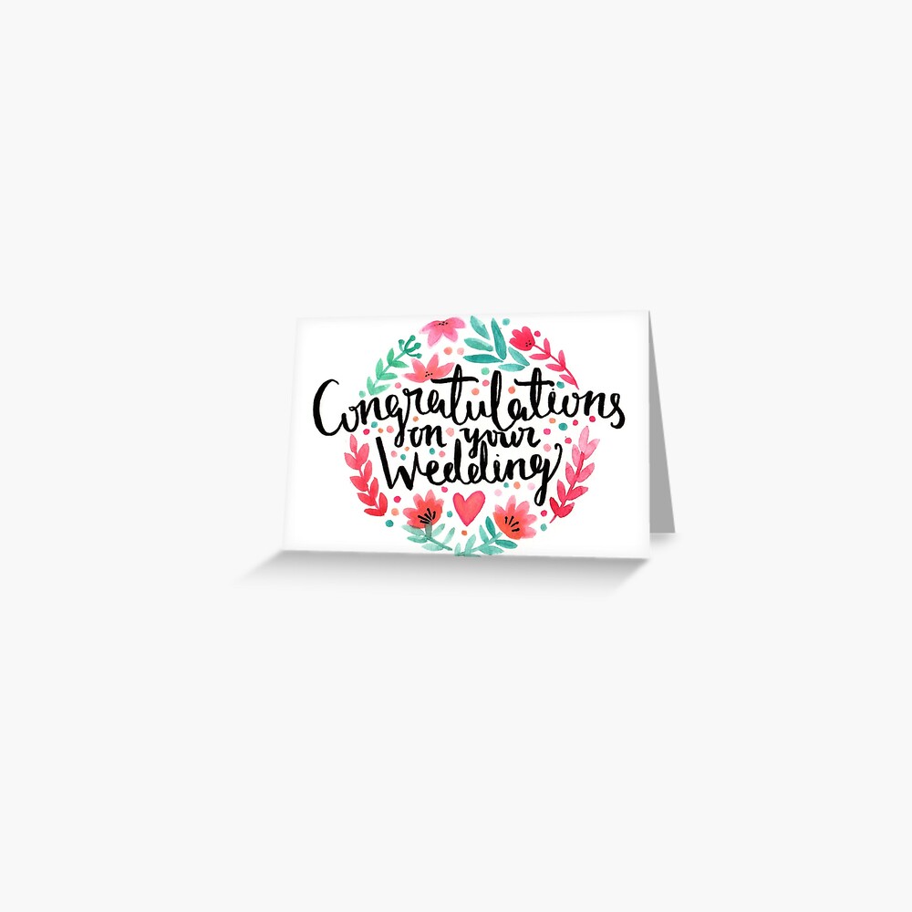 "Wedding Congratulations" Sticker for Sale by sunny-sidesup | Redbubble