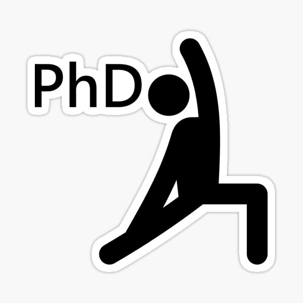 "PhD, your own adventure!" Sticker for Sale by gre47 | Redbubble