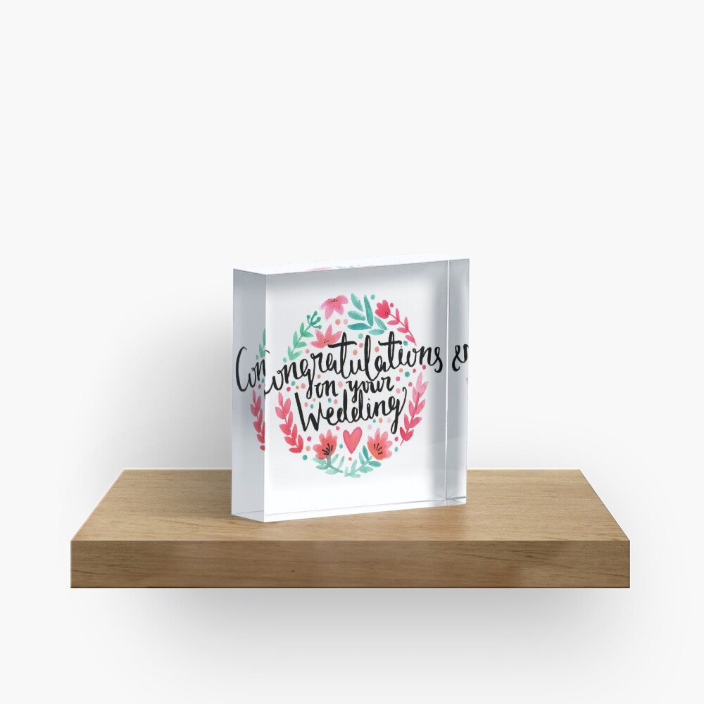 "Wedding Congratulations" Sticker for Sale by sunny-sidesup | Redbubble