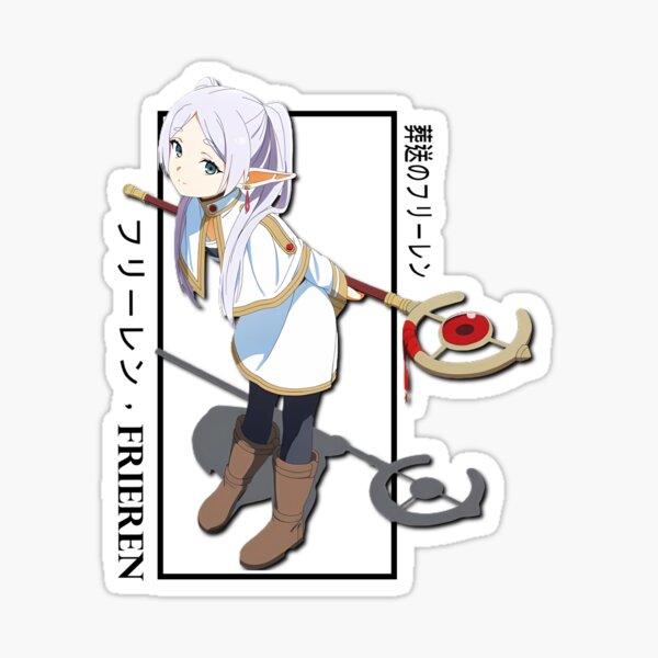 "Frieren Beyond Journey's End" Sticker for Sale by anime spoof | Redbubble