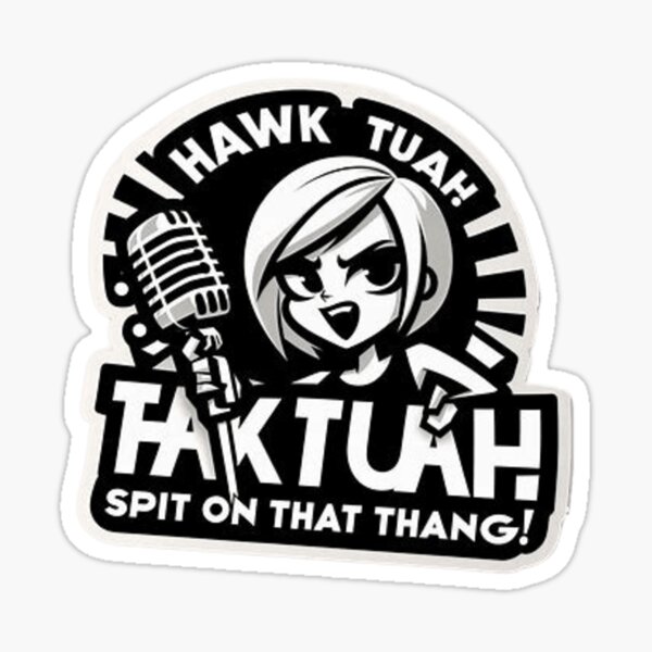 "HAWK TUAH Sticker" Sticker for Sale by Artist-32 | Redbubble