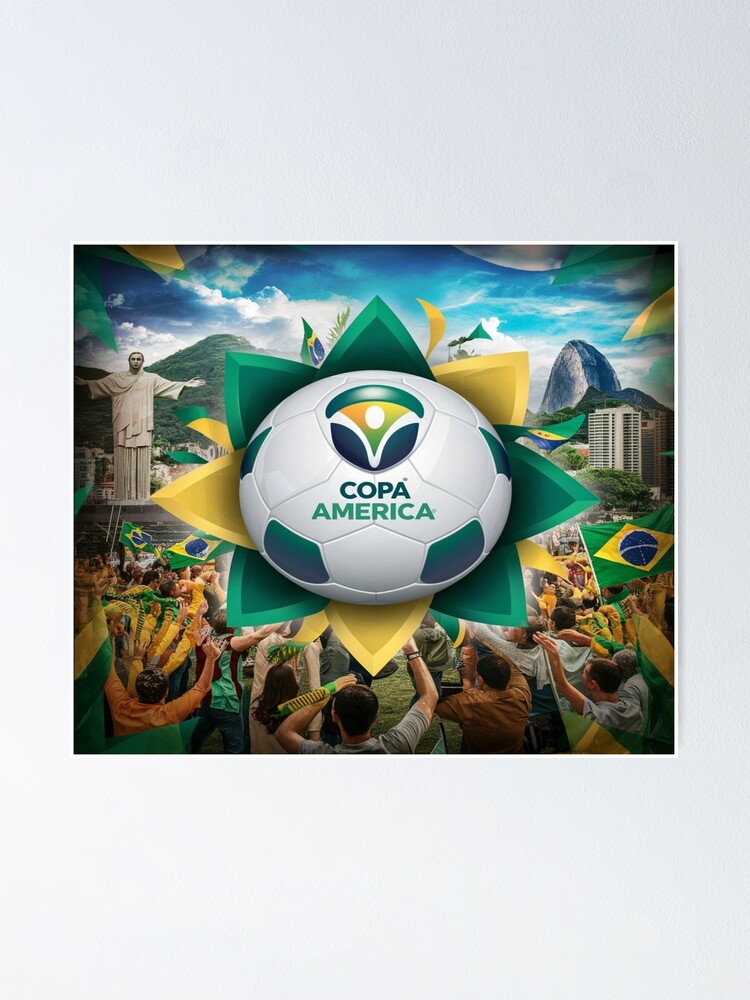 "Brazil at the Copa America" Poster for Sale by TDSUK | Redbubble