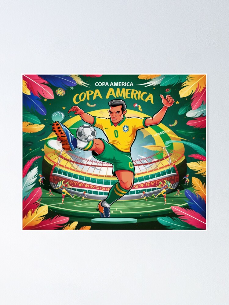"Brazil at the Copa America" Poster for Sale by TDSUK | Redbubble