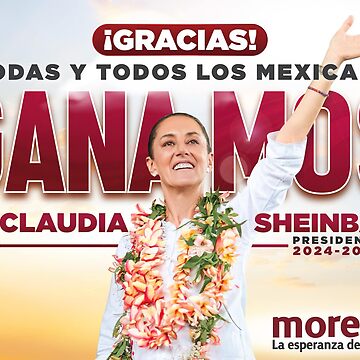 "Claudia Sheinbaum Presidenta" Sticker for Sale by SantiagoRdz | Redbubble