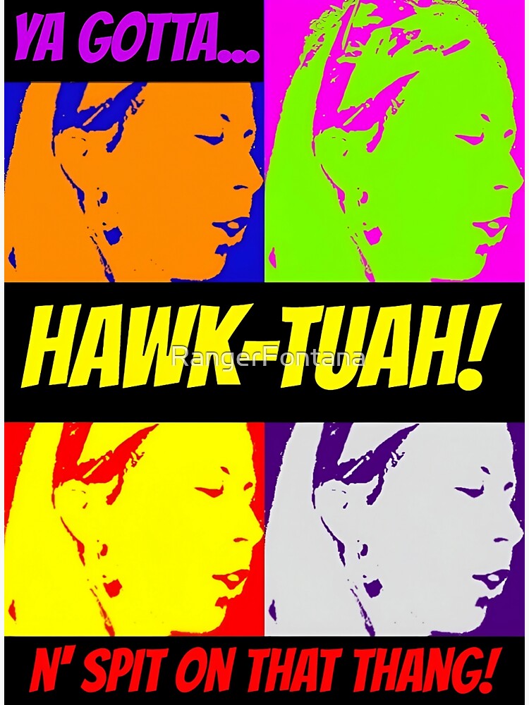 "Hawk Tuah" Sticker for Sale by RangerFontana | Redbubble