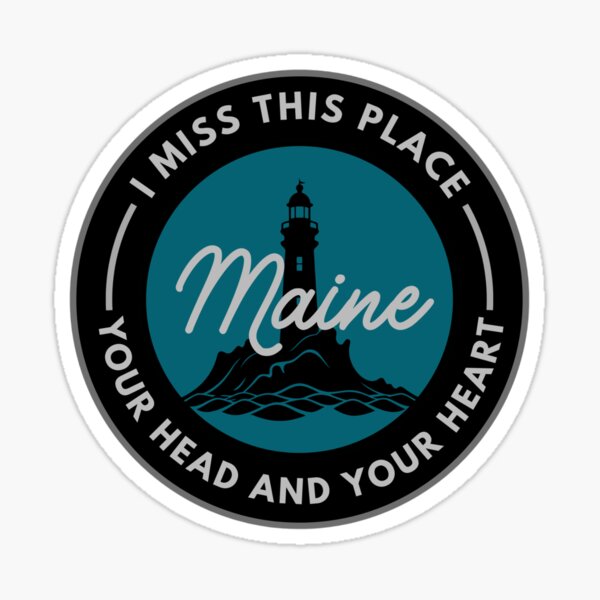 "Maine Noah Kahan" Sticker for Sale by DanceSheep8 | Redbubble