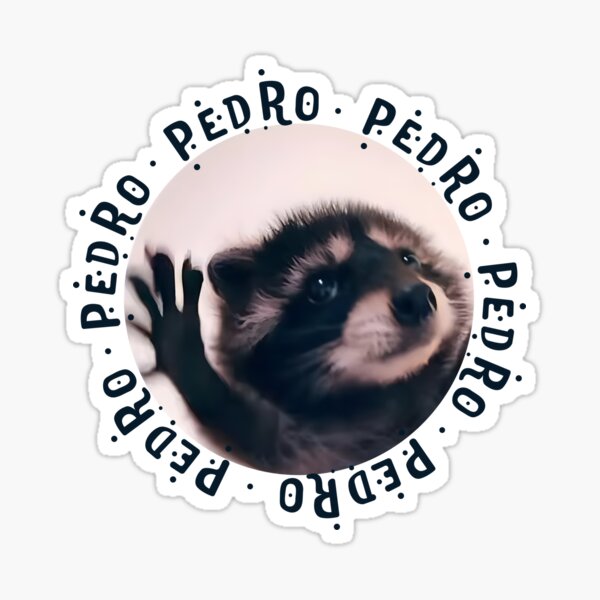 "Pedro Pedro Pedro the Racoon tiktok meme" Sticker for Sale by ...