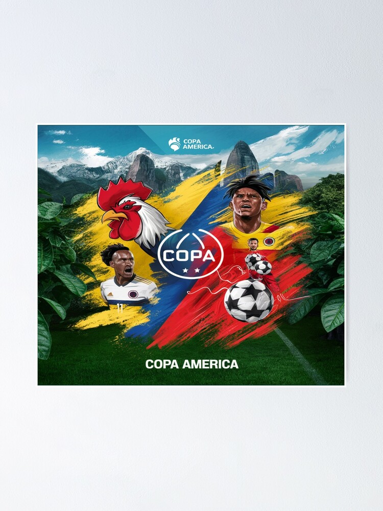 "Colombia at the Copa America" Poster for Sale by TDSUK | Redbubble