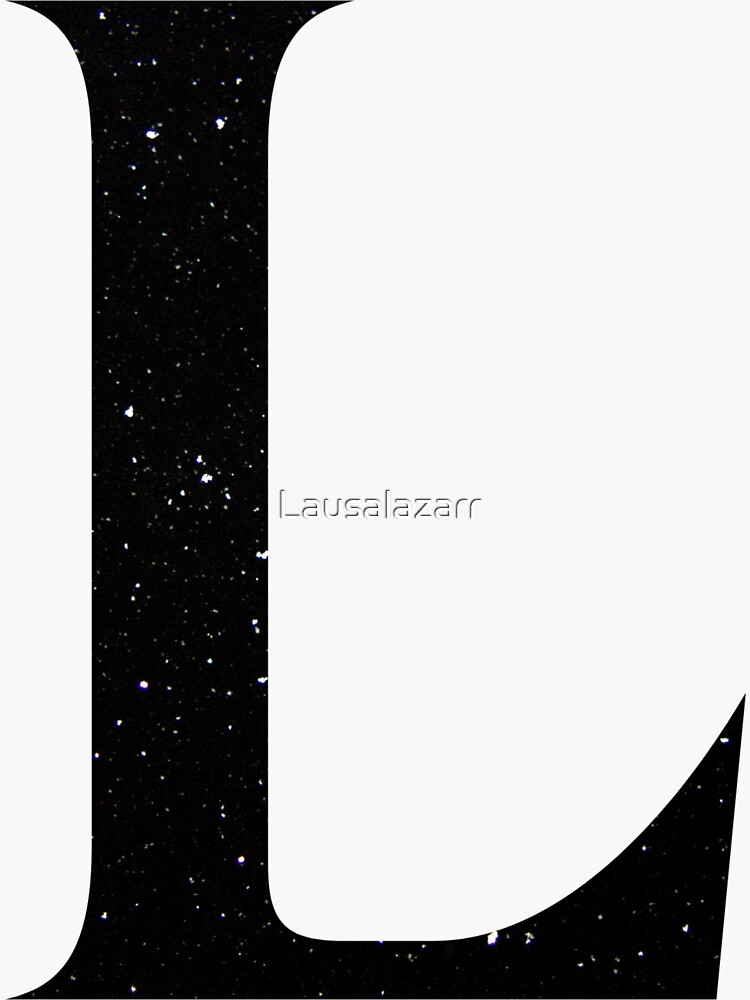 "Letter L" Sticker for Sale by Lausalazarr | Redbubble