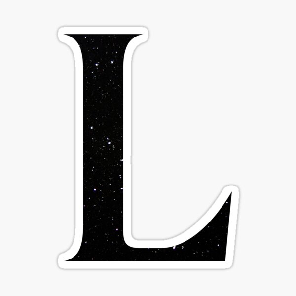 "Letter L" Sticker for Sale by Lausalazarr | Redbubble