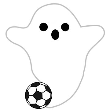 "Soccer Player Ghost" Sticker for Sale by Shara Karlin | Redbubble