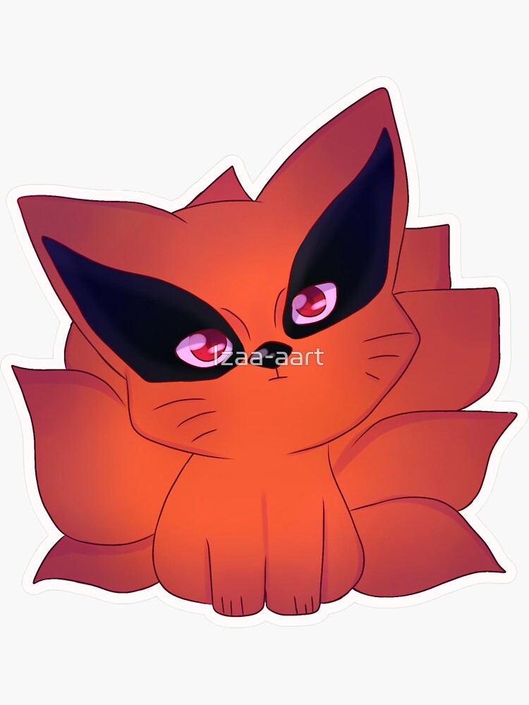 "Kurama" Sticker for Sale by Izaa-aart | Redbubble