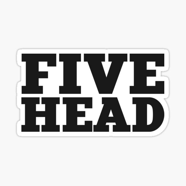 "big forehead x big forehead" Sticker for Sale by The Knick Knack Nook ...