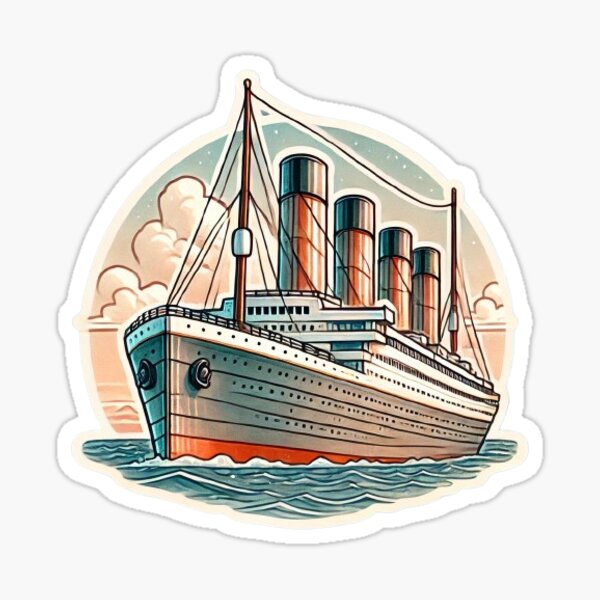 " Titanic Cute Stickers" Sticker for Sale by Skaaawith | Redbubble
