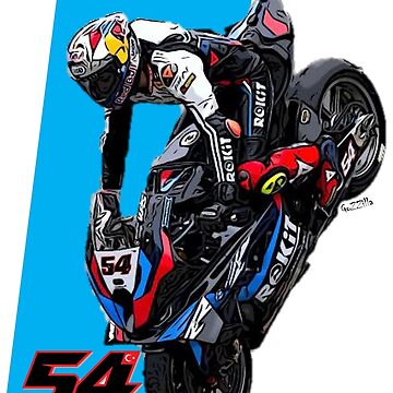 "Drawing | Toprak Razgatlıoğlu Stoppie | Season 24" Sticker for Sale by ...