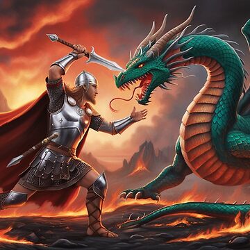 "Siegfried, the legendary hero of Germanic mythology" Sticker for Sale ...