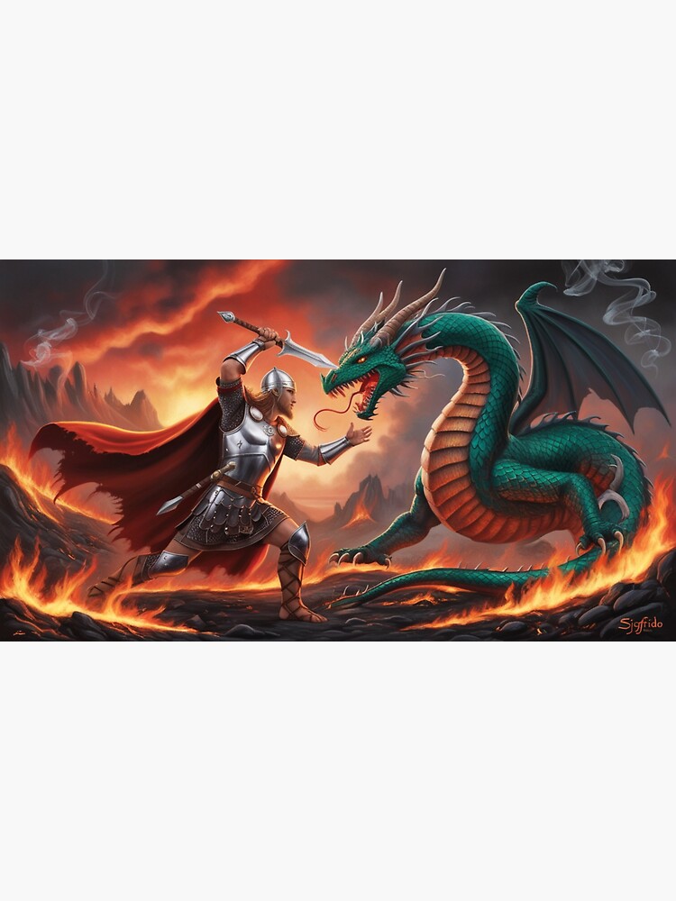 "Siegfried, the legendary hero of Germanic mythology" Sticker for Sale ...