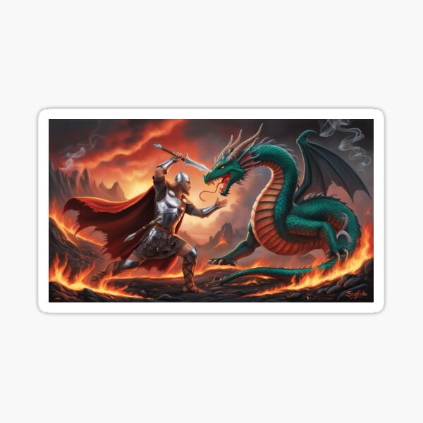 "Siegfried, the legendary hero of Germanic mythology" Sticker for Sale ...
