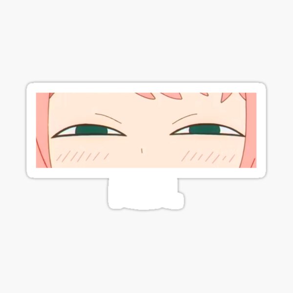 "Heh Anya Emotion Funny" Sticker for Sale by Damcoc | Redbubble