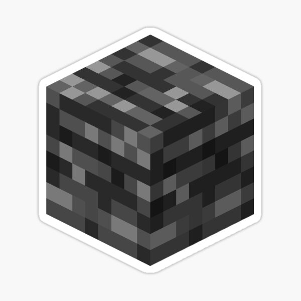 "Bedrock Minecraft Block Icon" Sticker for Sale by BurgerBites | Redbubble