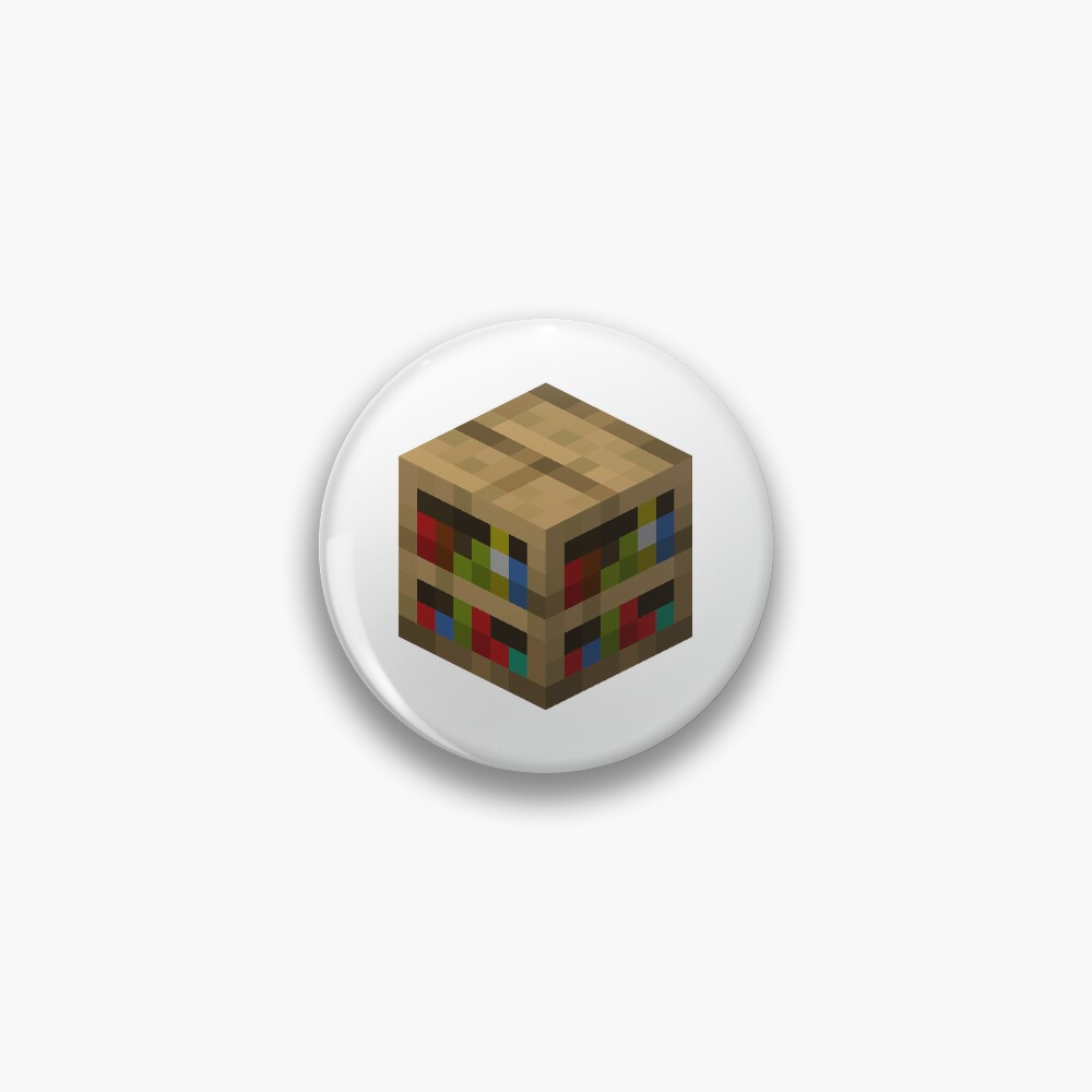 "Bookshelf Minecraft Block Icon" Sticker for Sale by BurgerBites ...