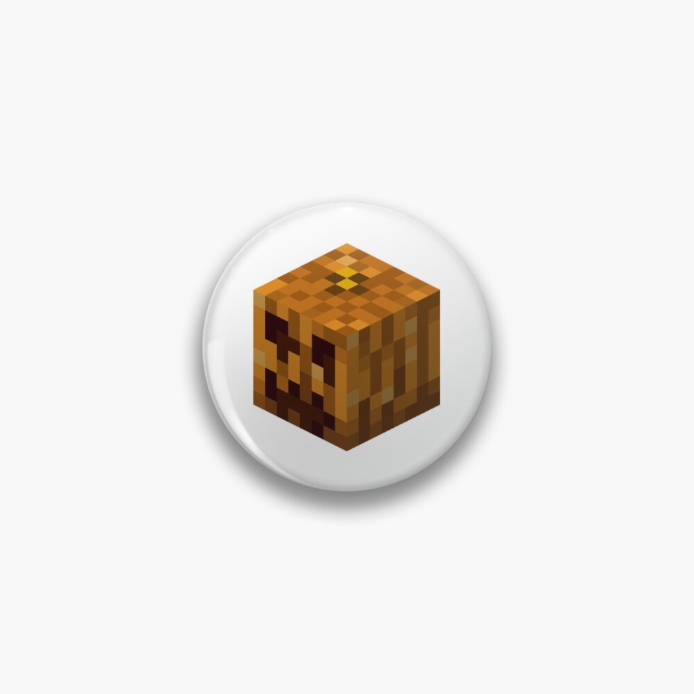 "Carved Pumpkin Minecraft Block Icon" Sticker for Sale by Marek Kubala ...